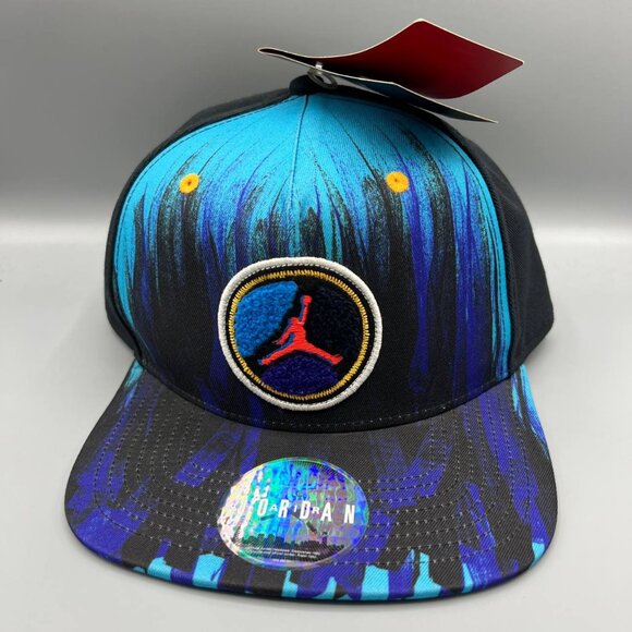 Jordan | Accessories | Air Jordan Hat Men Blue Black Aqua 8 Jumpman ...